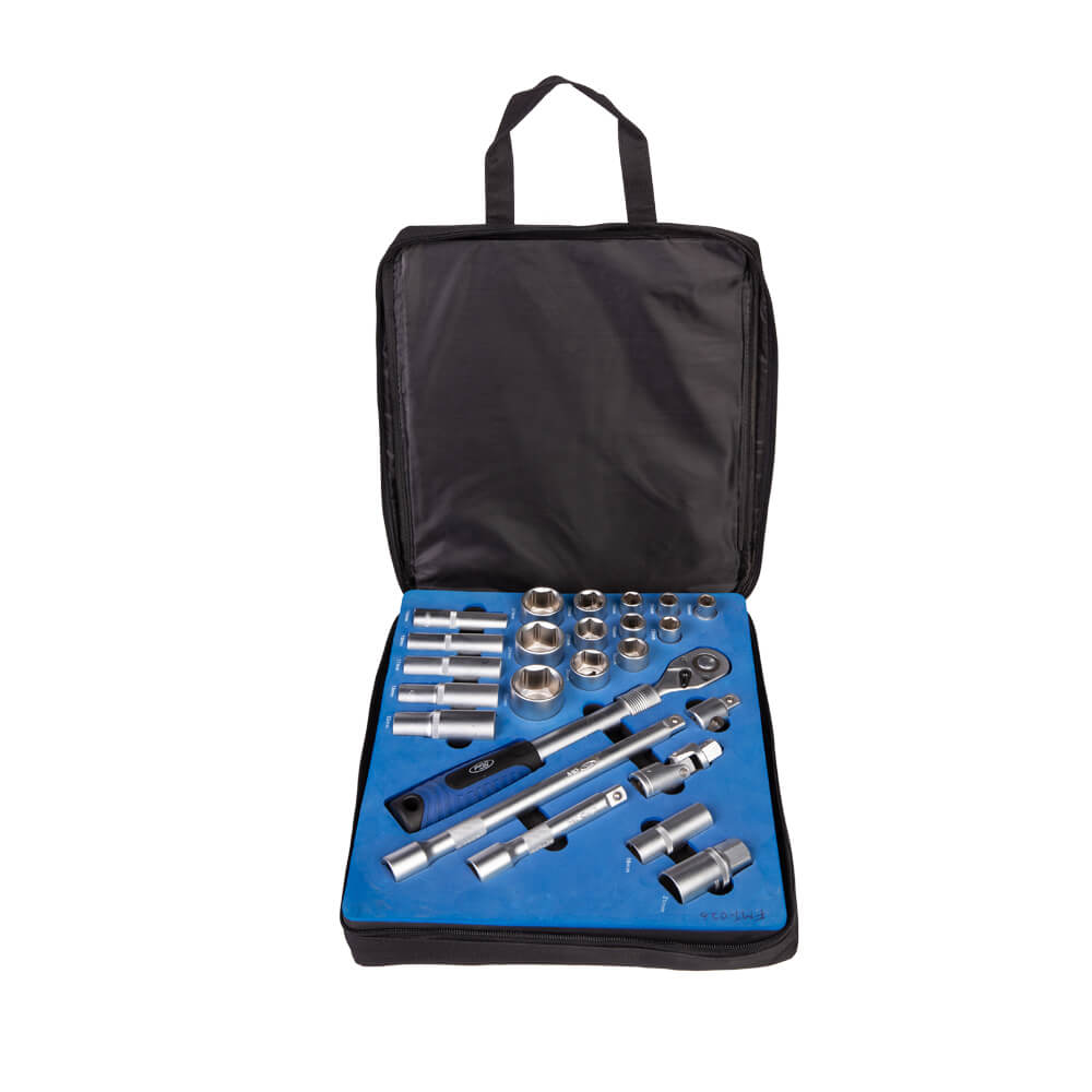 Ford 24 Pieces 1/2 Drive Ratchet and Socket Set - Techspertz.co.za