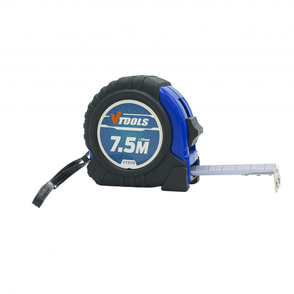 VTools 7.5M Measuring Tape Measure With Auto Lock - Techspertz.co.za